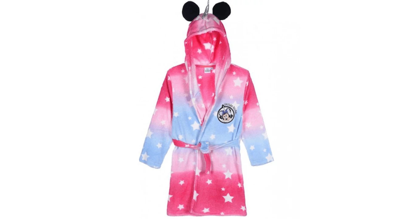 Disney Minnie kislány pihe puha wellsoft köntös füles kapucnival
