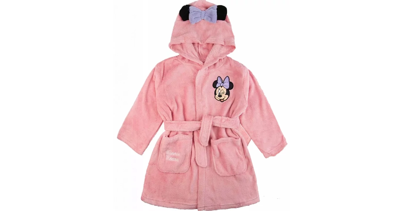 Disney Minnie pihe puha wellsoft gyerek köntös füles kapucnival