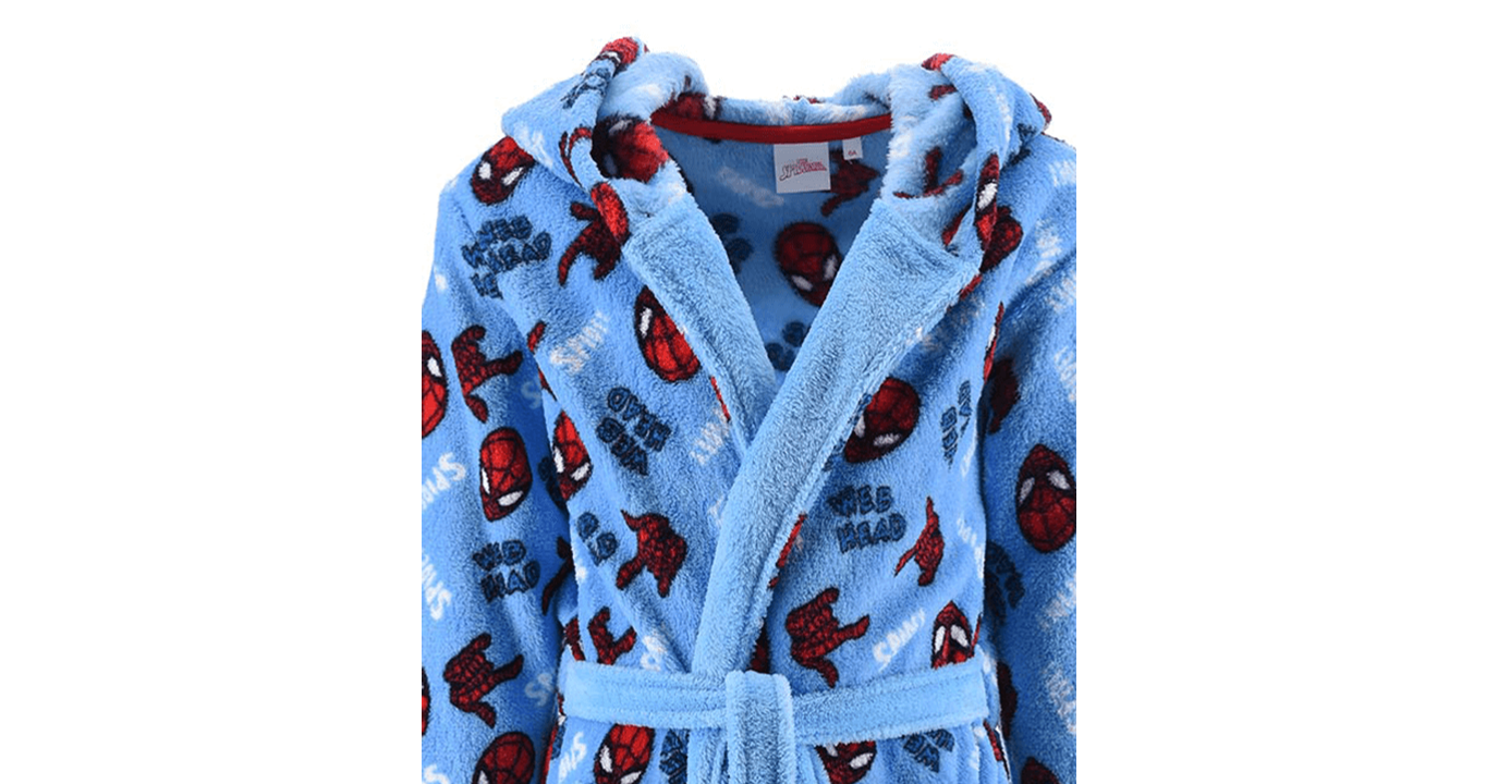 Pihe puha wellsoft gyerek köntös kék Pókember